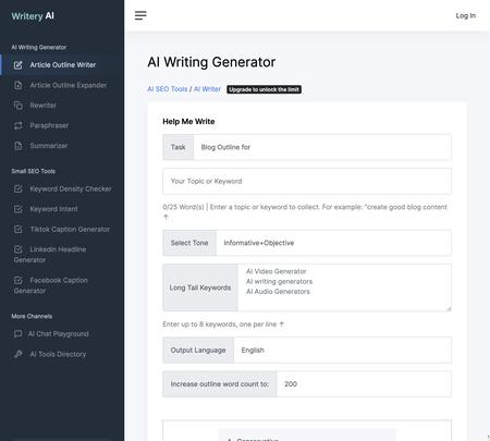Writery - AIツール情報、類似ツール、人気度 | sayhi2.ai