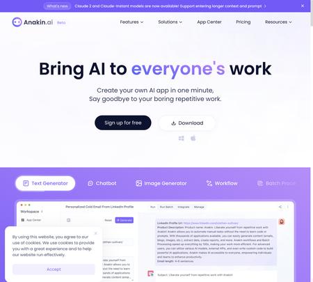 Anakin - AI Tool Info, Alternatives, Popularity | sayhi2.ai