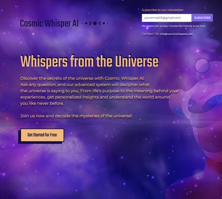 Cosmic Whisper AI - AI Tool Info, Alternatives, Popularity | sayhi2.ai