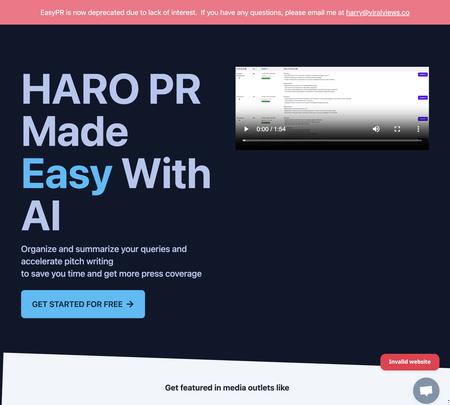 EasyPR AI - Info Herramientas IA, Alternativas, Popularidad | sayhi2.ai