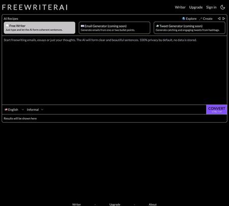 FreewriteAI - Info Herramientas IA, Alternativas, Popularidad | sayhi2.ai