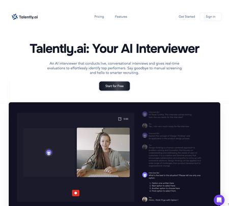 Talently.ai - AI Tool Info, Alternatives, Popularity | sayhi2.ai