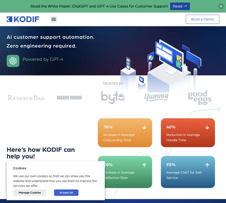 Kodif - Info Herramientas IA, Alternativas, Popularidad | sayhi2.ai