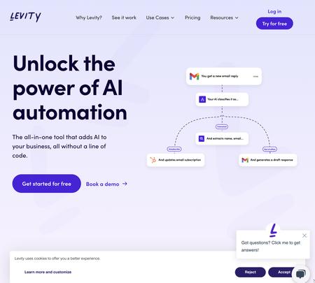 Levity - AI Tool Info, Alternatives, Popularity | sayhi2.ai