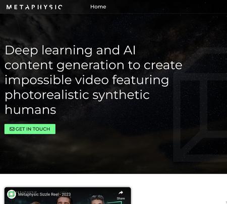 Metaphysic - AI Tool Info, Alternatives, Popularity | sayhi2.ai