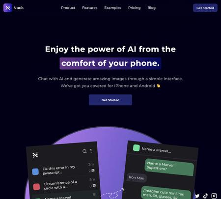 Nack - AI Tool Info, Alternatives, Popularity | sayhi2.ai