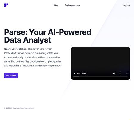 Parse.dev - AI Tool Info, Alternatives, Popularity | sayhi2.ai