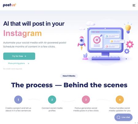 Postus - Info Herramientas IA, Alternativas, Popularidad | sayhi2.ai