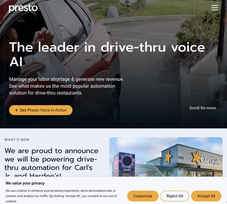 Presto AI - Info Herramientas IA, Alternativas, Popularidad | sayhi2.ai