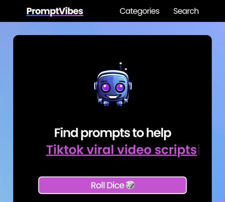Prompt Vibes - Info Herramientas IA, Alternativas, Popularidad | sayhi2.ai
