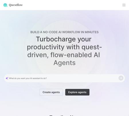 Questflow - Info Herramientas IA, Alternativas, Popularidad | sayhi2.ai