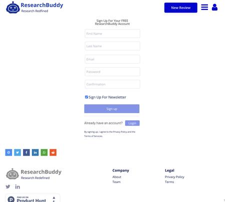 Research Buddy - Info Herramientas IA, Alternativas, Popularidad | sayhi2.ai