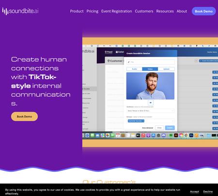 Soundbite - Info Herramientas IA, Alternativas, Popularidad | sayhi2.ai
