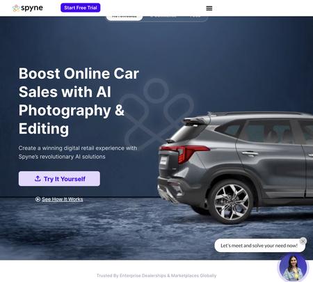 Spyne - Info Herramientas IA, Alternativas, Popularidad | sayhi2.ai