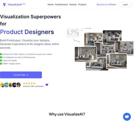 VisualizeAI - AIツール情報, 類似ツール, 人気度 | sayhi2.ai