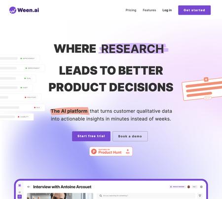 Ween.ai - AI Tool Info, Alternatives, Popularity | sayhi2.ai