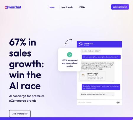 Winchat - AIツール情報、類似ツール、人気度 | sayhi2.ai