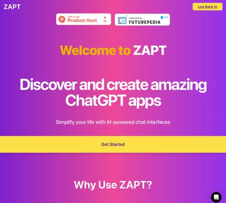 Zapt - Info Herramientas IA, Alternativas, Popularidad | sayhi2.ai